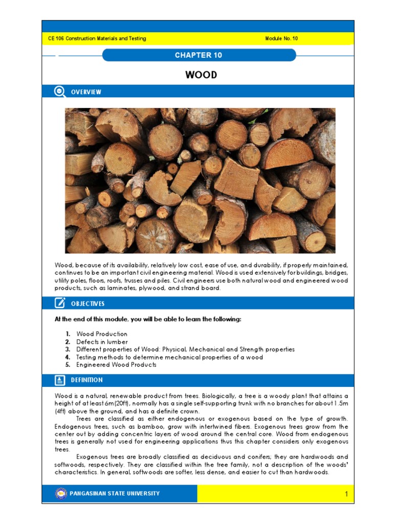 Module 10 Wood | PDF | Wood | Thermal Conductivity