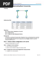 2.9.2 Packet Tracer - Basic Switch and End Device Configuration - Physical Mode | PDF | Network ...