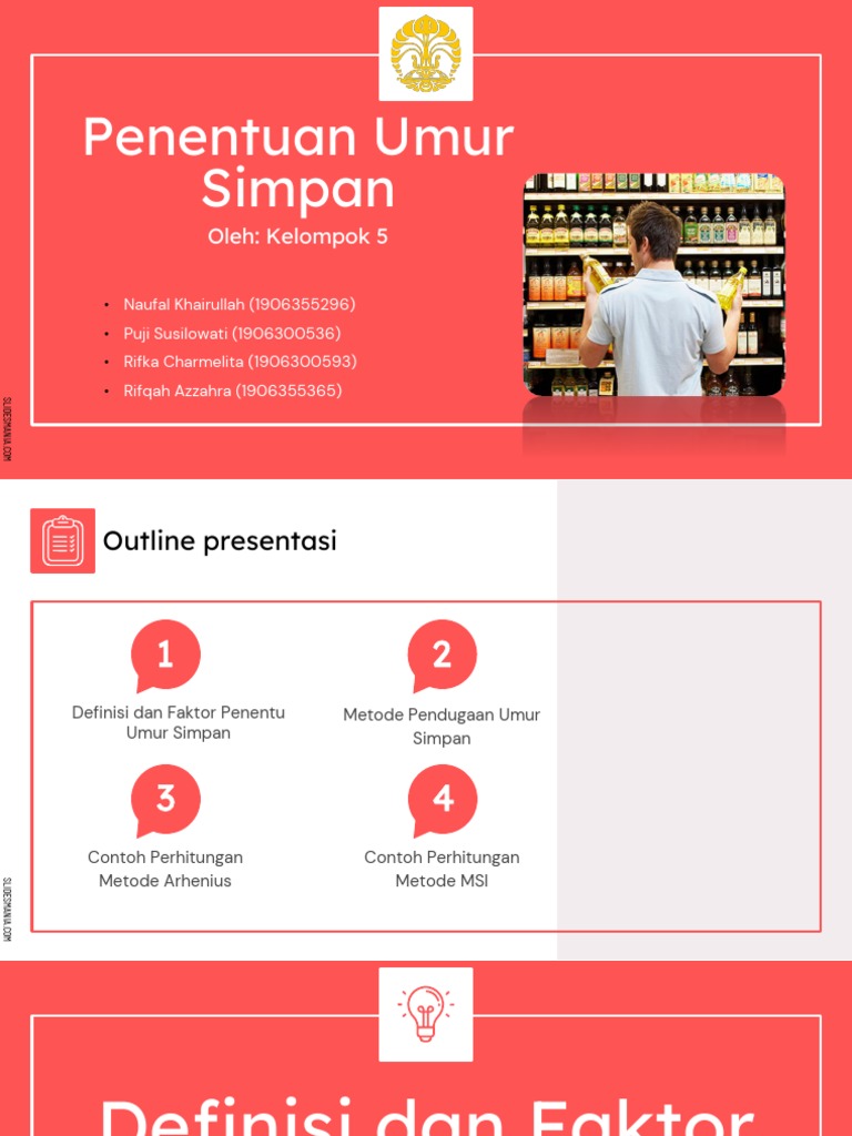 Kelompok 5 - Tugas Pendugaan Umur Simpan | PDF
