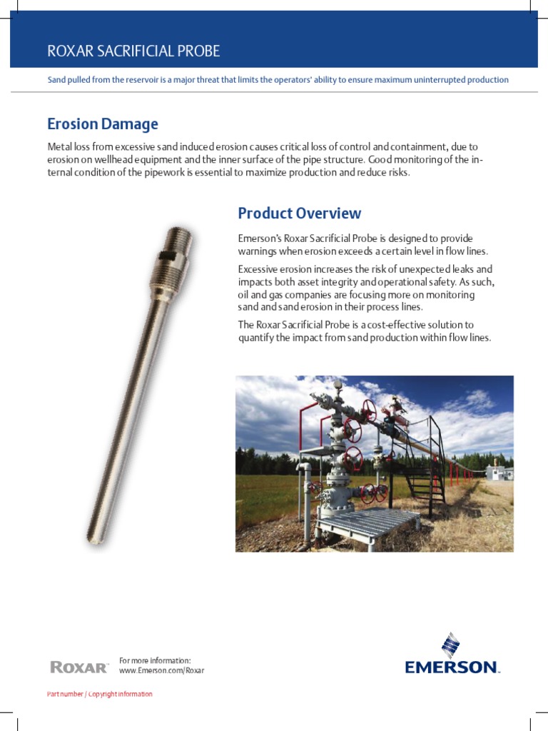 Flyer Roxar Sacrificial Probe en 5466184 | Download Free PDF | Erosion