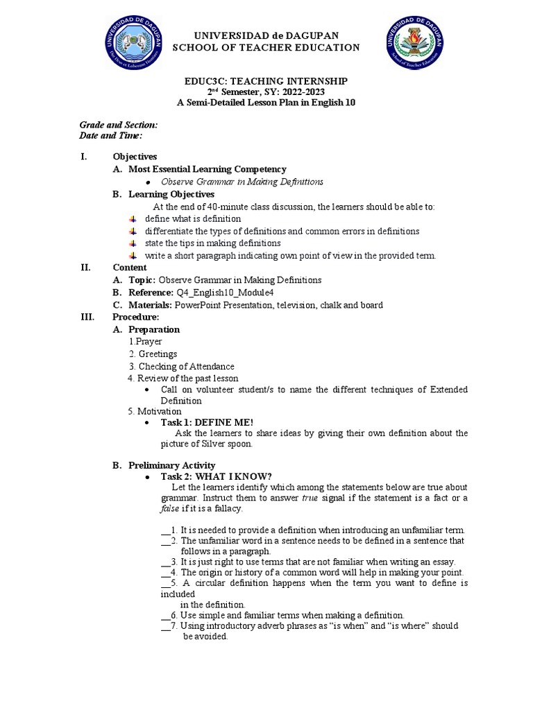Module 4 LP | PDF | Definition | Learning