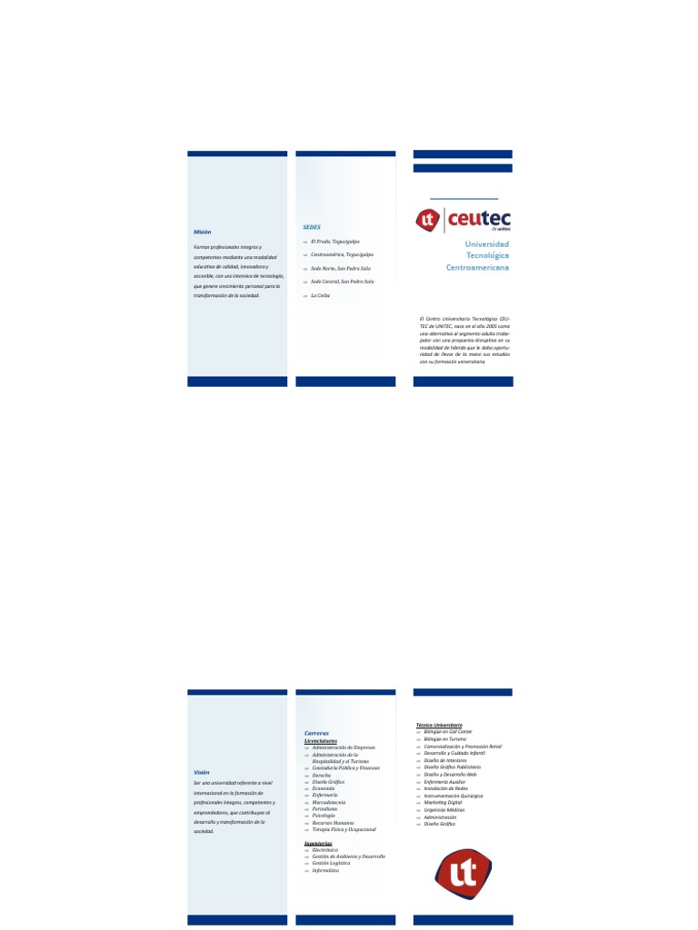 Panfleto de Ceutec | PDF | Diseño | Marketing