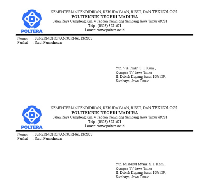 Template Amplop | PDF