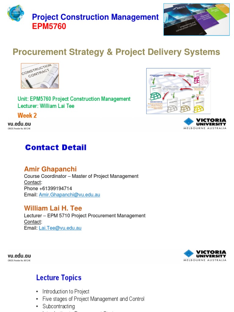 2B Procurement Strategy & Project Delivery Systems | PDF | Strategic ...