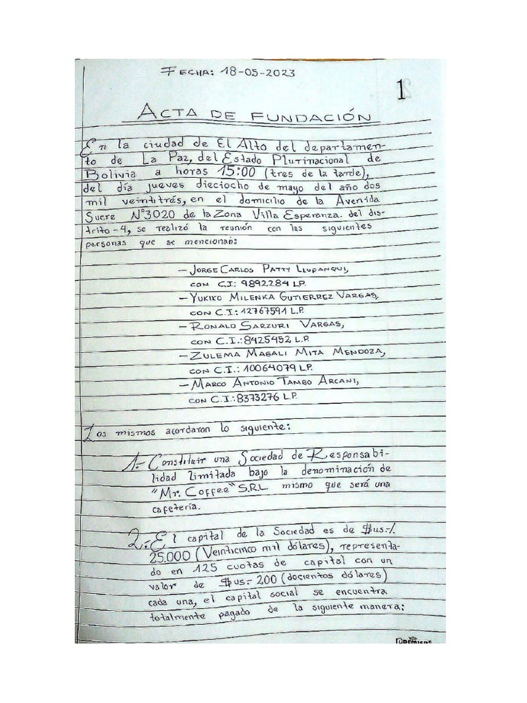 Llenado de Un Libro de Actas | PDF Llenado de Un Libro de Actas | PDF