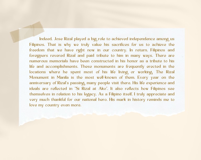 Si Rizal at Ako | PDF