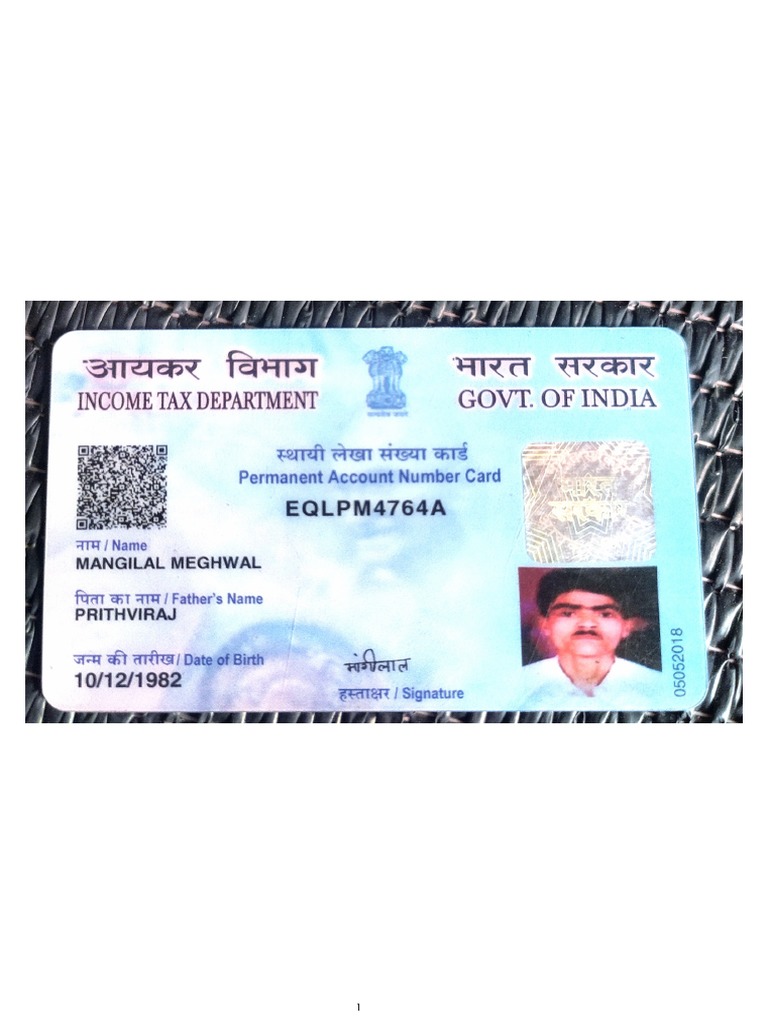 Pan Card Mangilal | PDF