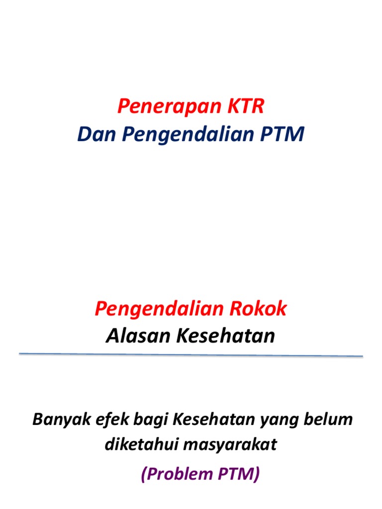 Dr. Hasto Wardoyo KTR PTM | PDF