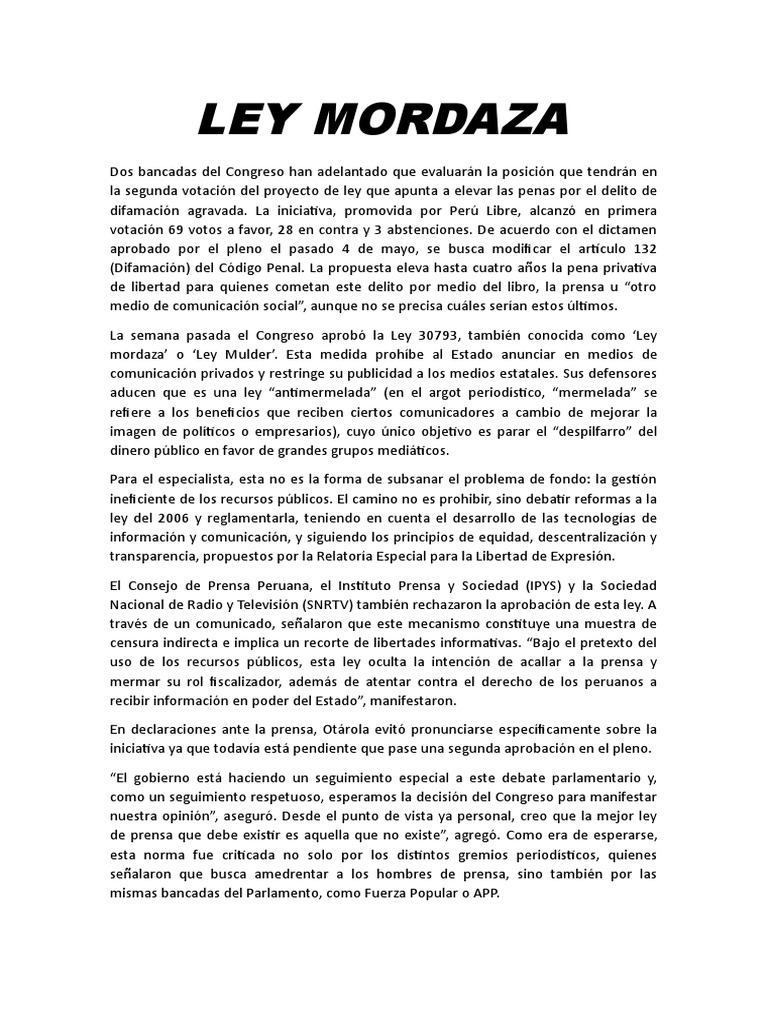 Ley Mordaza | PDF | Gobierno | Justicia