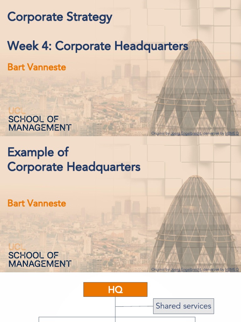 Week4 Corporate-Headquarters Slides | PDF | Net Present Value | Private Sector