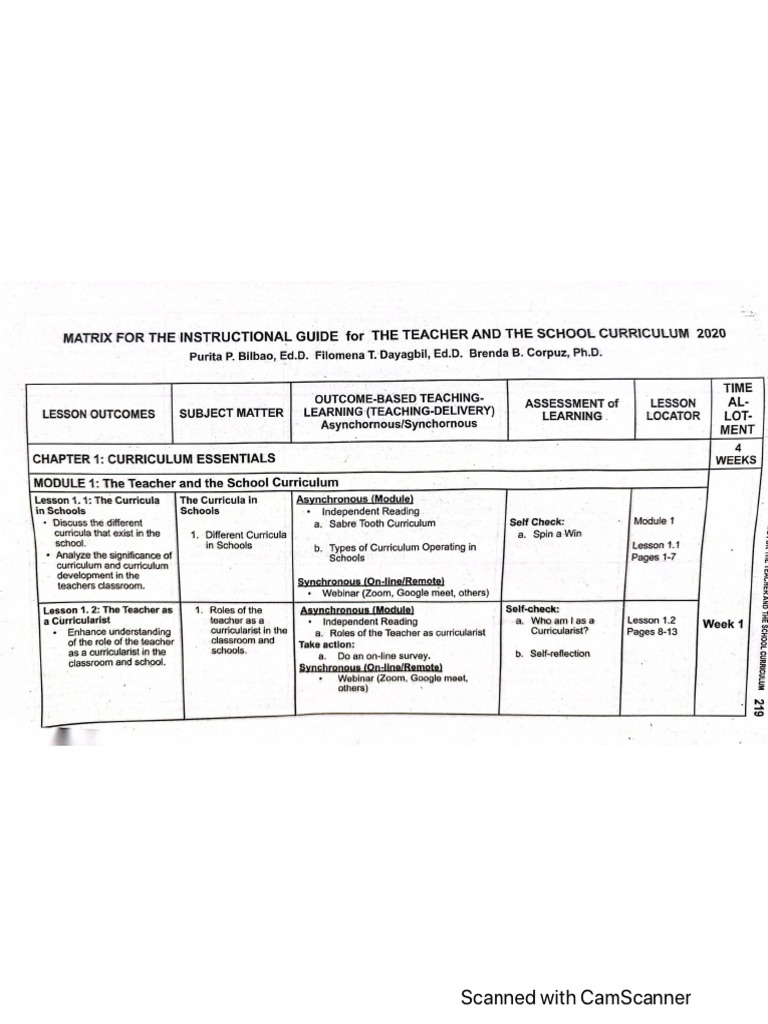 ProfEd 5. Syllabus | PDF