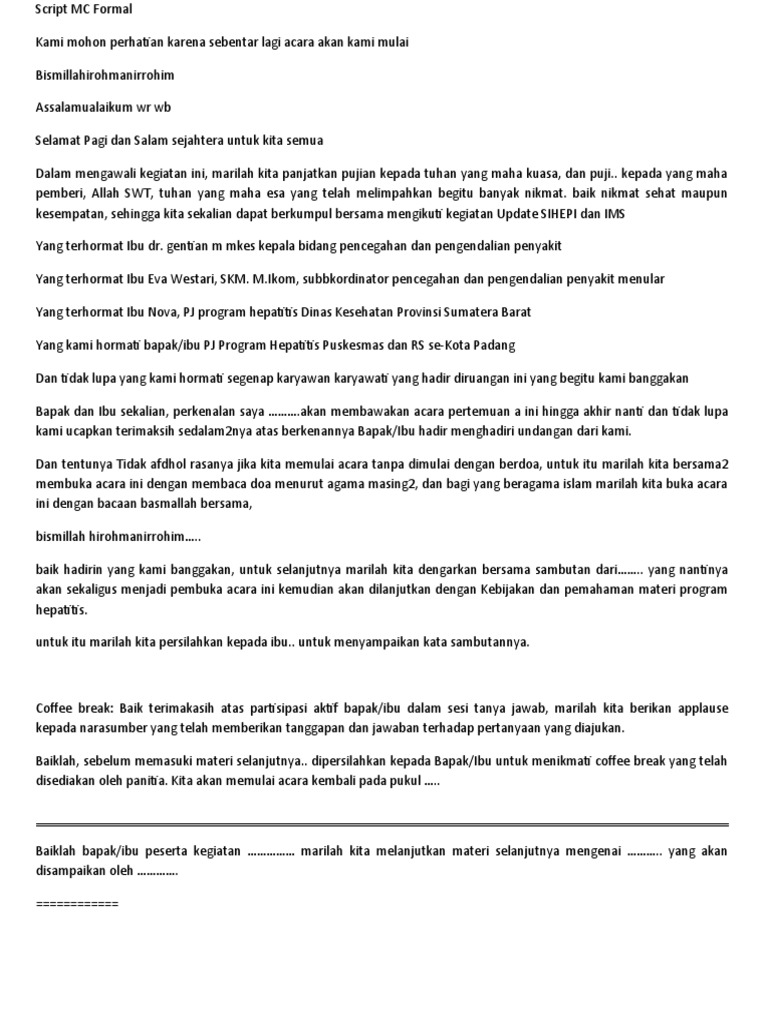 Script Mc Formal Pdf