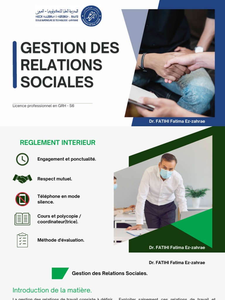 Gestion des Relations Sociales en Entreprise | PDF