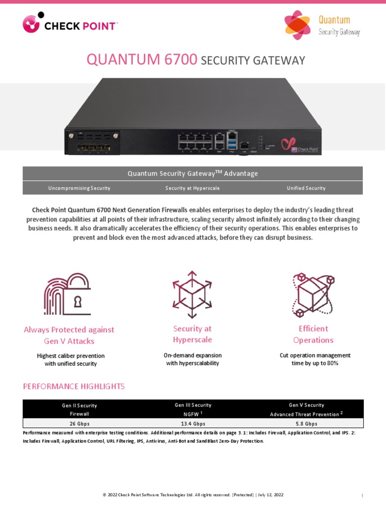 6700 Security Gateway Datasheet | PDF | Internet Protocols ...