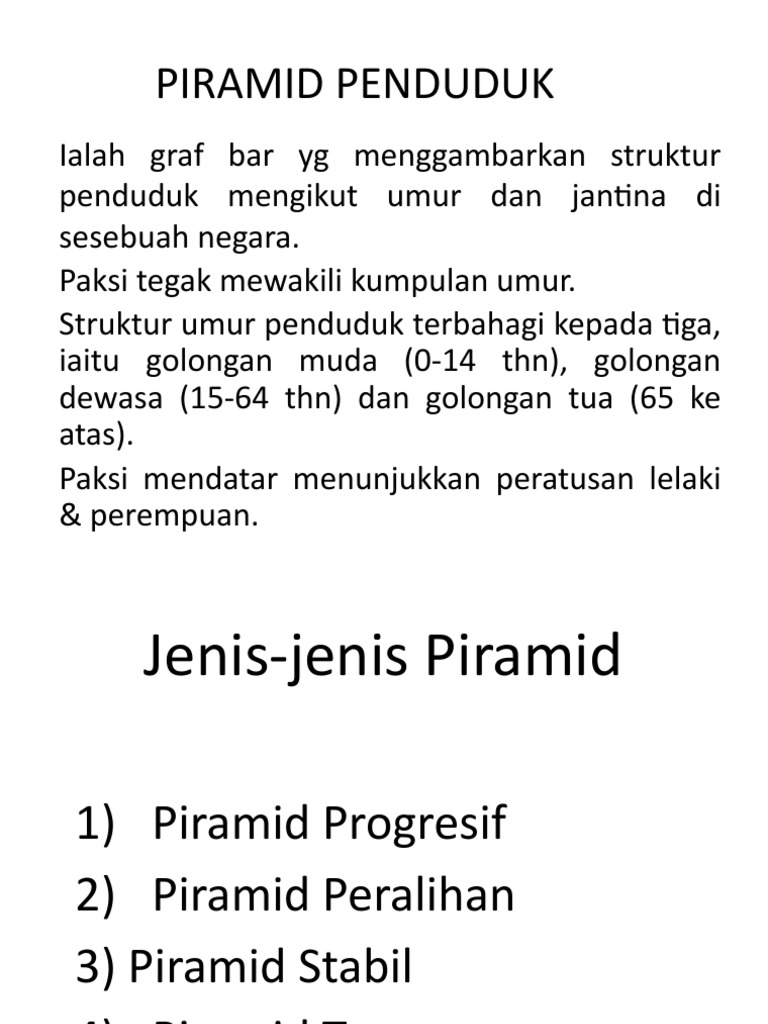 Piramid Penduduk | PDF