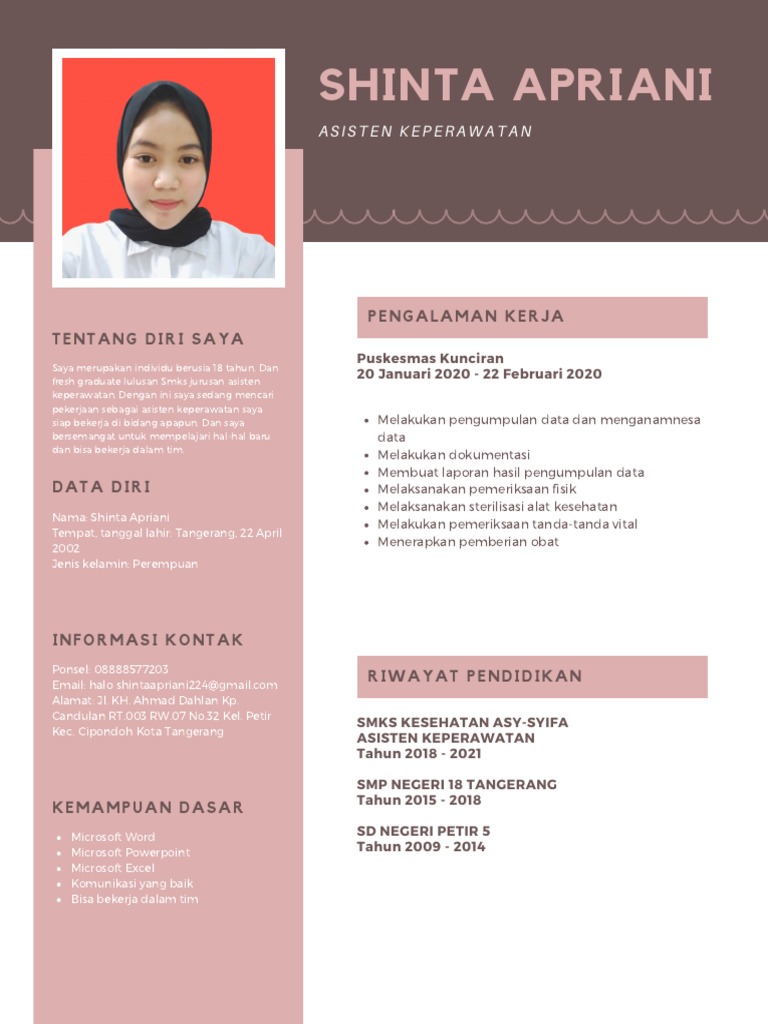 CV - Shinta Apriani | PDF