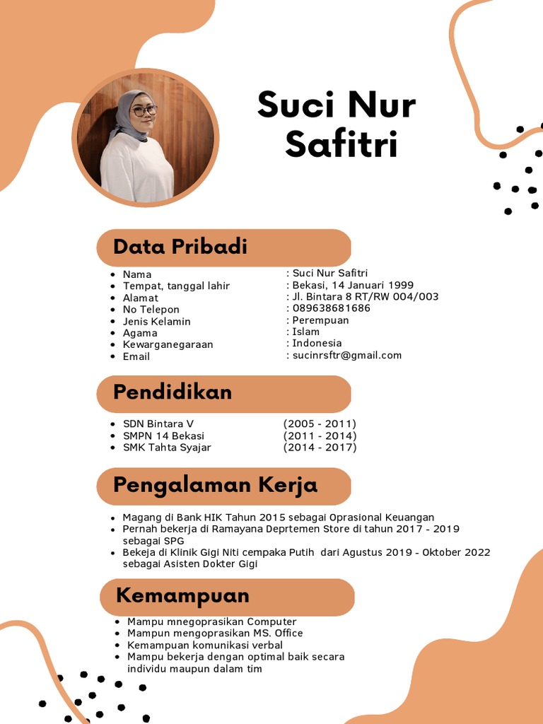 CV Suci Nur Safitri | PDF