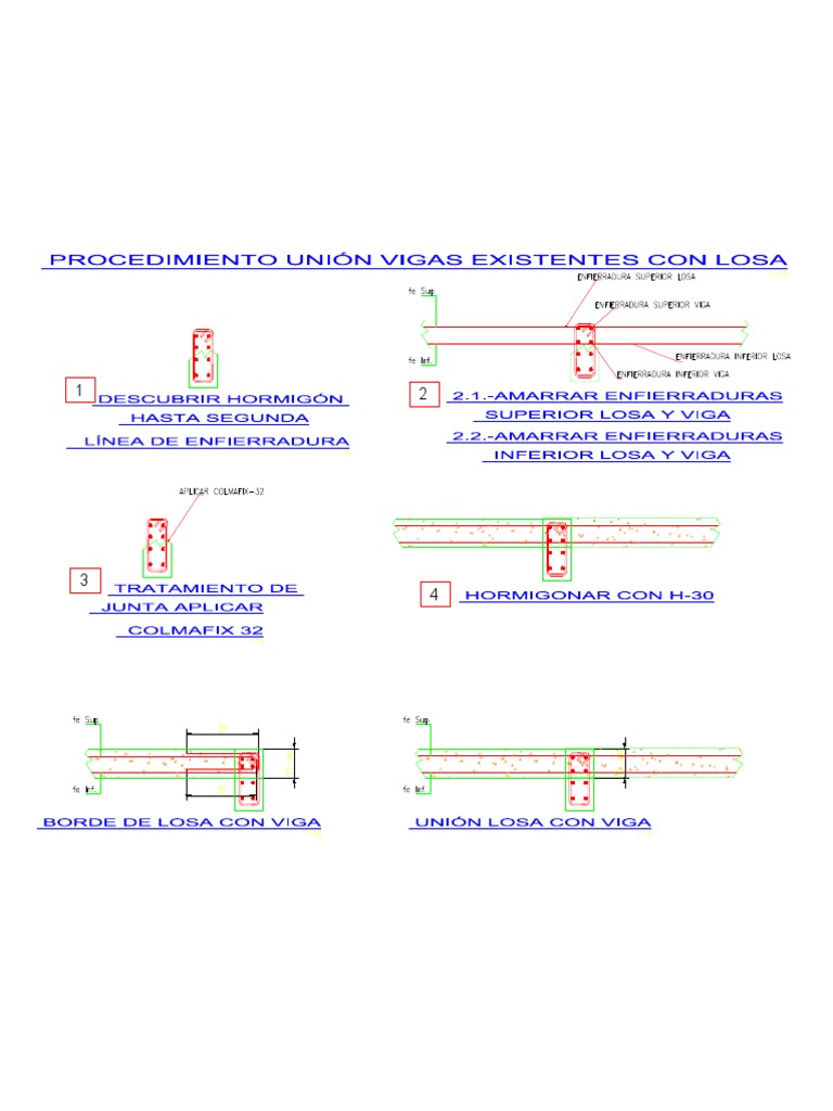 Union Viga Existente Con Losa | PDF