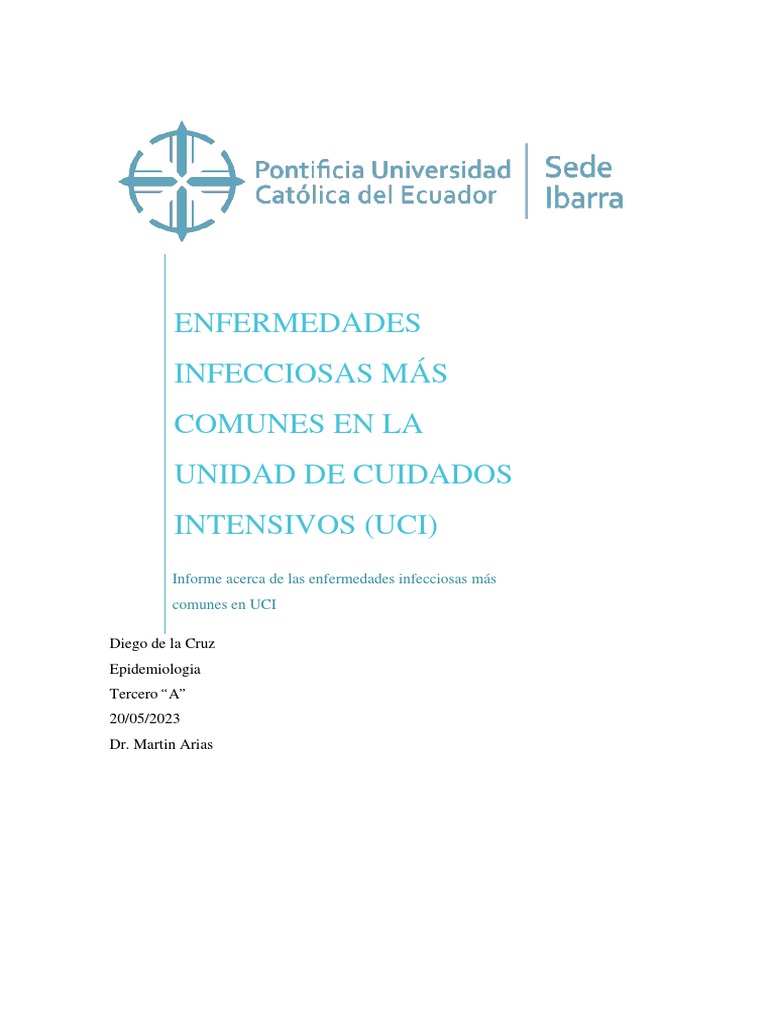 Enfermedades Infecciosas Uci | PDF | Neumonía | Medicina de Cuidados Intensivos