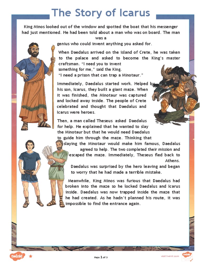 The Story of Icarus | PDF