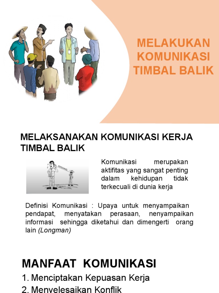 Komunikasi Timbal Balik di Tempat Kerja | PDF