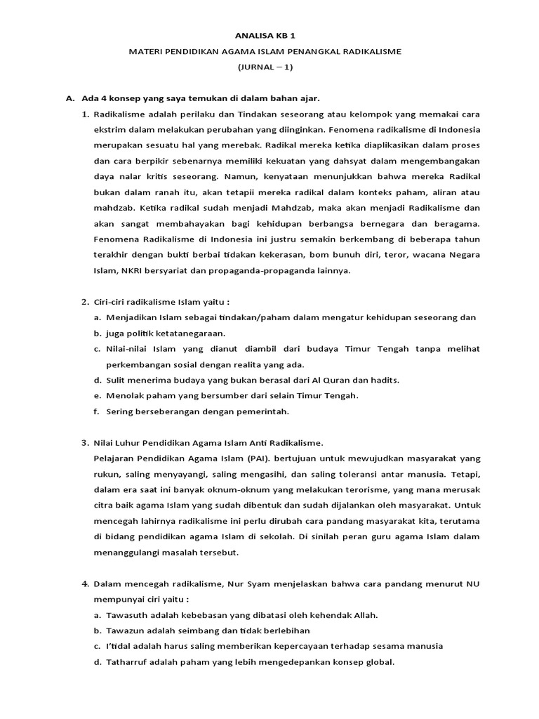 Analisa Kb 1 Modul 4 Pdf