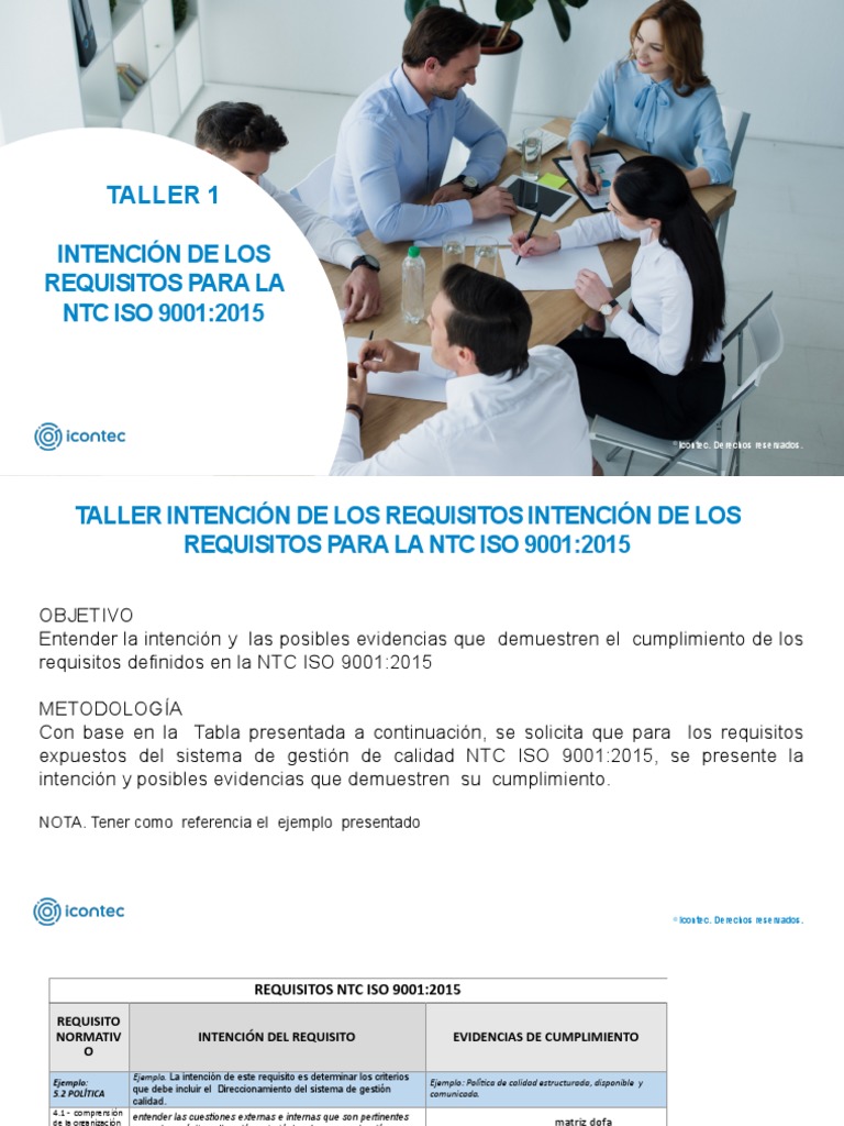 Tarea 1. Intención de Los Requisitos de ISO 9001 2015 | Descargar gratis PDF | Planificación ...