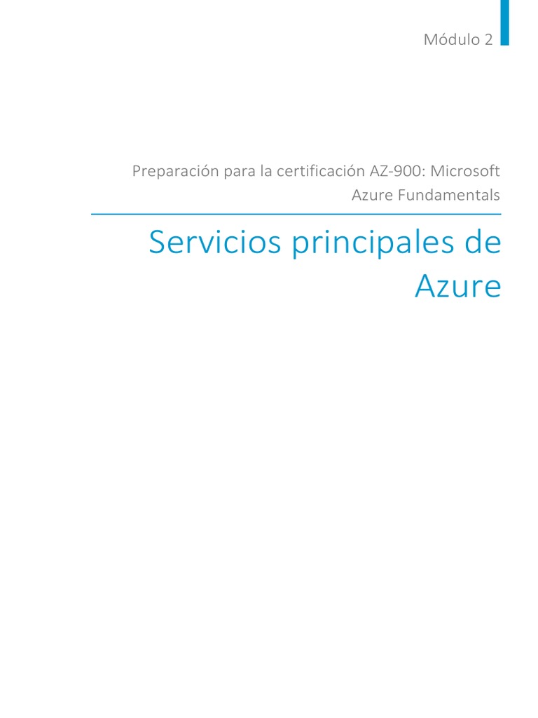 Modulo 2 | PDF | Microsoft Azure | Computación en la nube