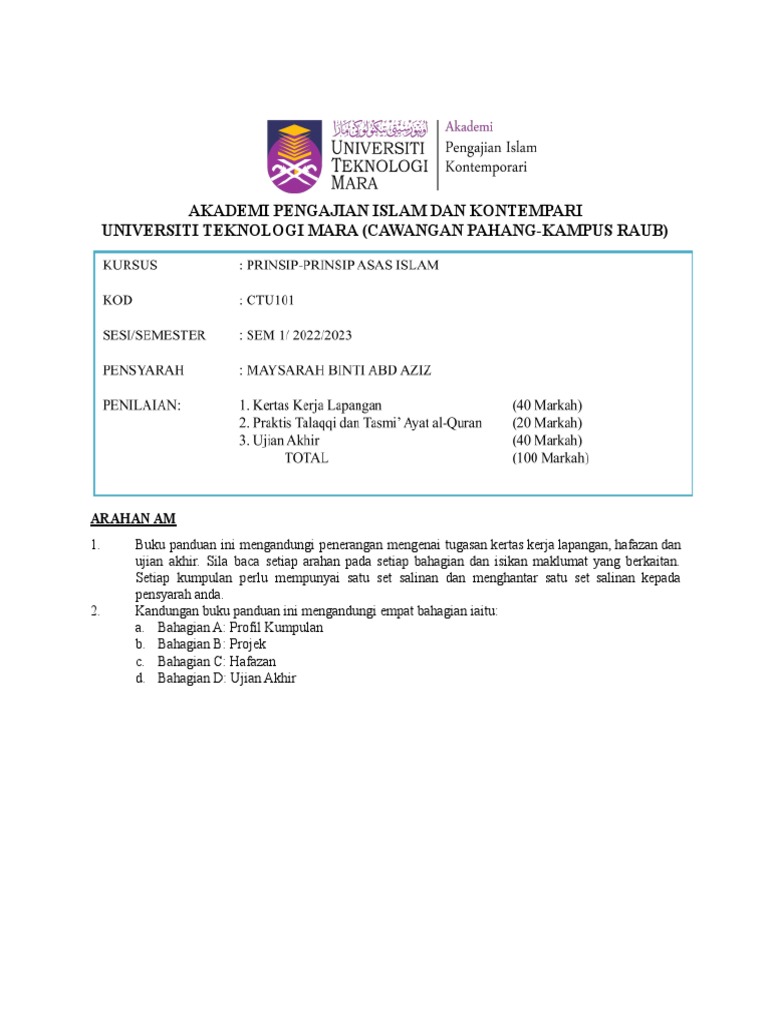 Handbook Ctu 101 | PDF