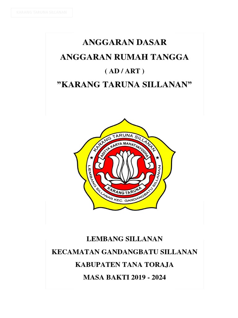 AD ART Karang Taruna Sillanan | PDF