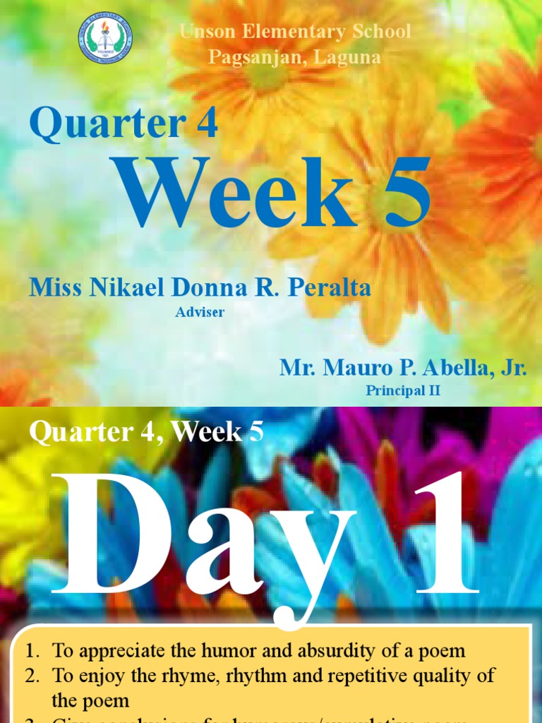QUARTER 4 WEEK 5 ENGLISH Inkay - Peralta | PDF | Preposition And Postposition | Phrase
