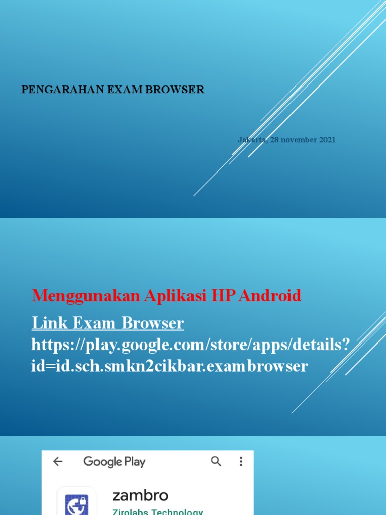Pengarahan Exam Browser (Autosaved) | PDF