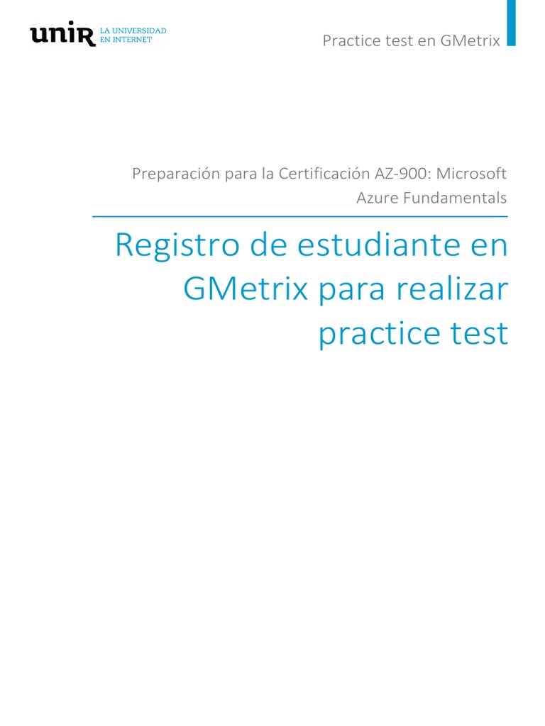 Guía para GMetrix: Exámenes AZ-900 | PDF