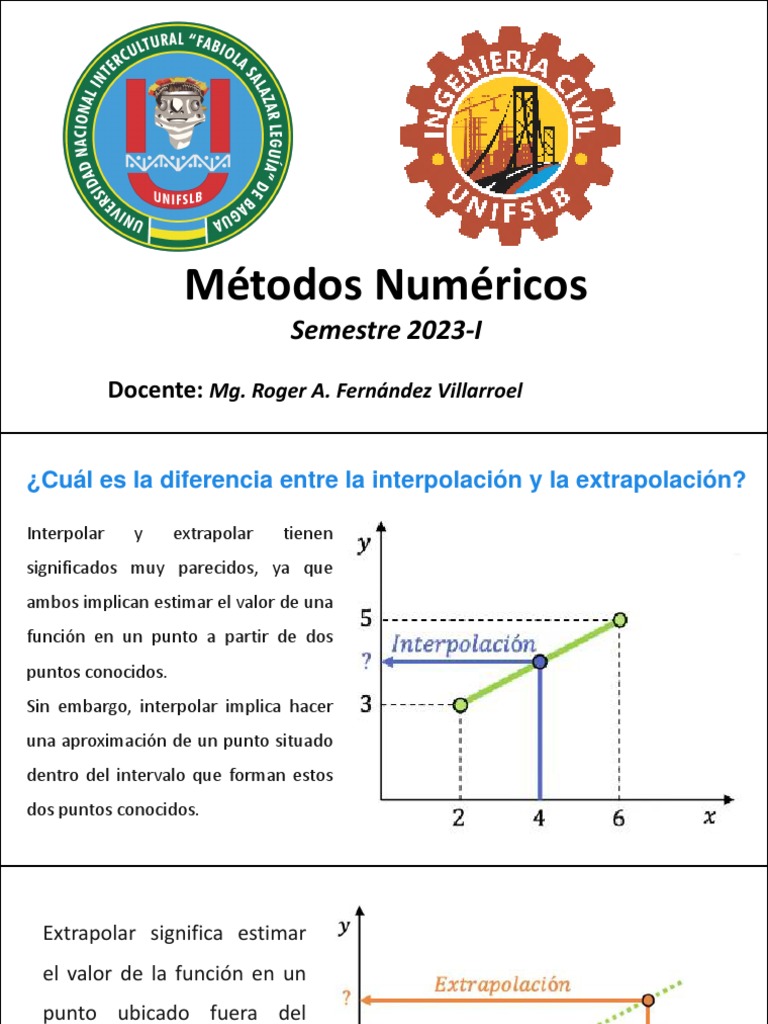 Metodos Numericos Semana 08 Interpolacion | PDF Metodos Numericos Semana 08 Interpolacion | PDF