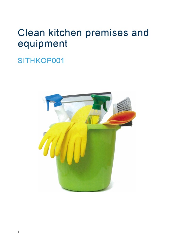 Clean Kitchen Premises and Equipment | PDF