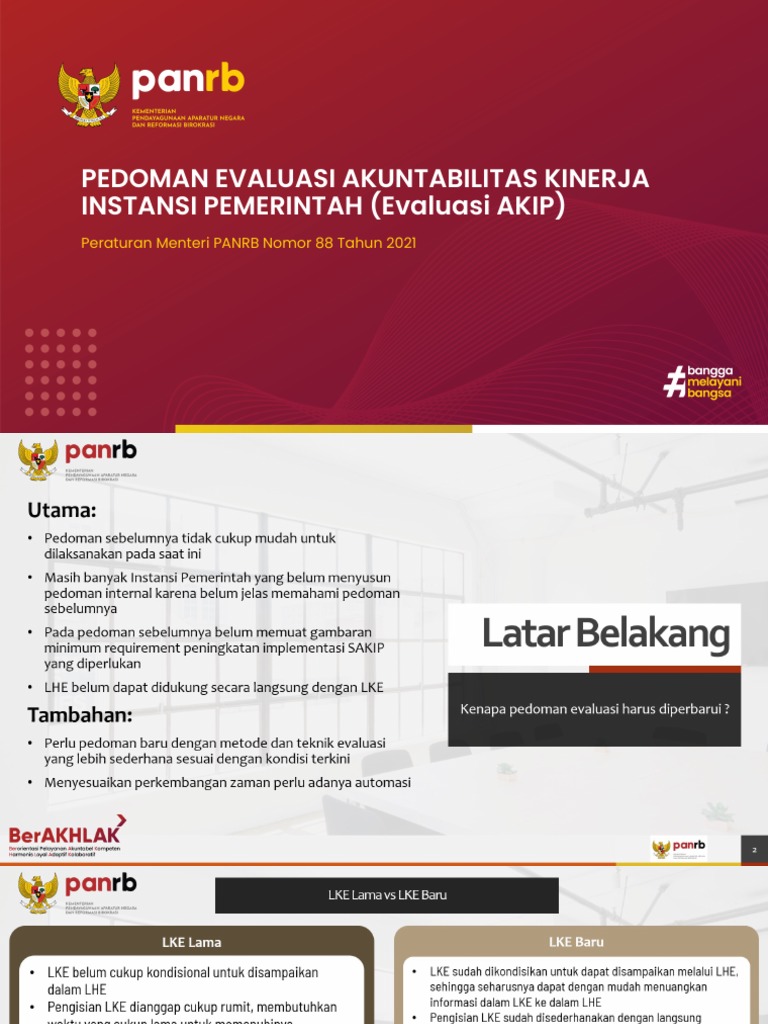 Evaluasi AKIP 88-2021 | PDF