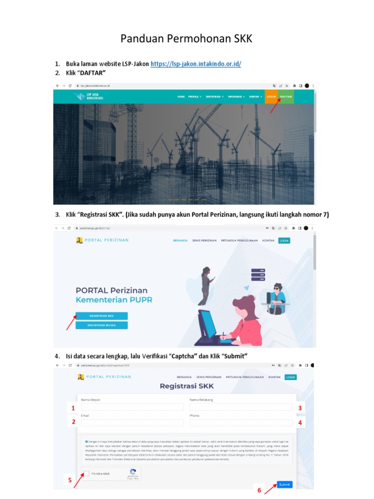 Panduan Permohonan SKK (Dokumentasi) | PDF