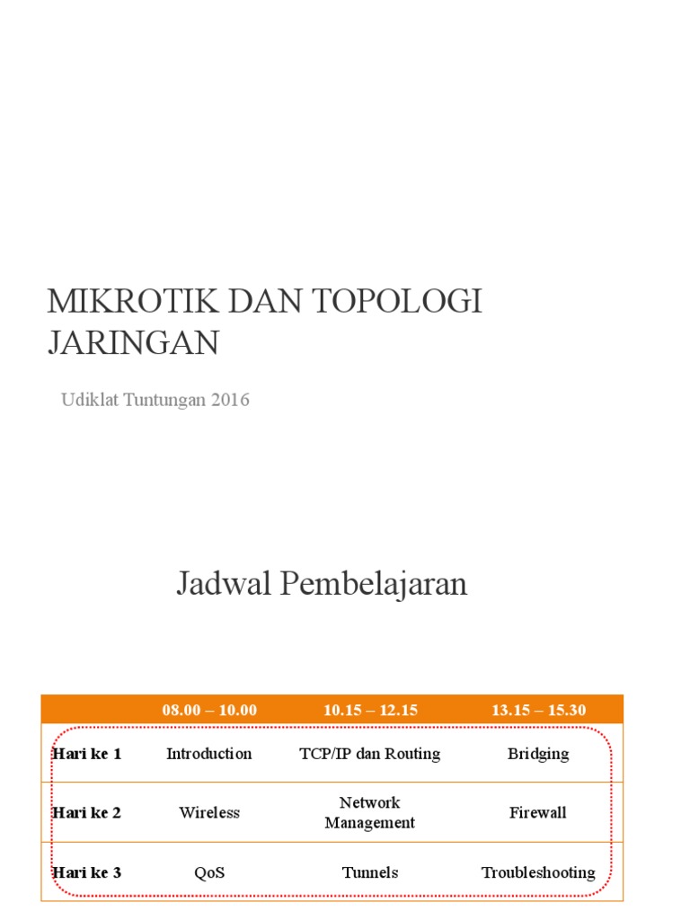 MikroTik Network Training Guide | PDF | Router (Computing) | Computer Network