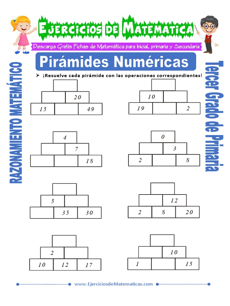Piramides-Numericas-para-Tercero-de-Primaria | PDF