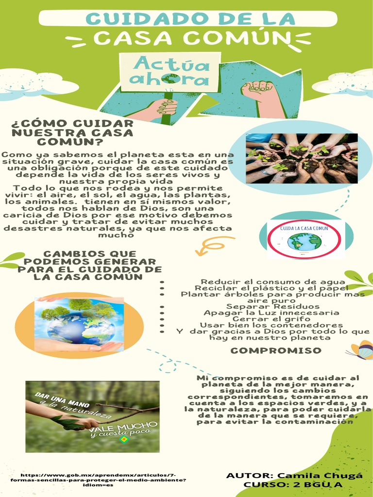Infografía Cuidado Del Medio Ambiente Creativo Verde | PDF