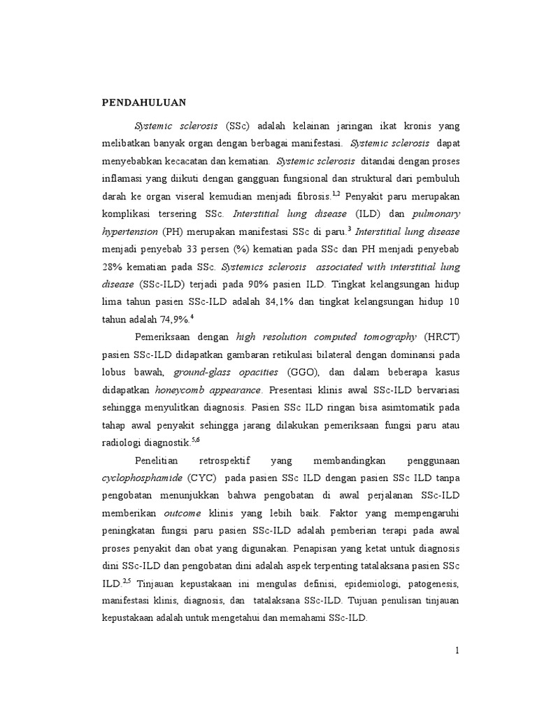 SSc-ILD Lengkap NEW - 26012021 | PDF