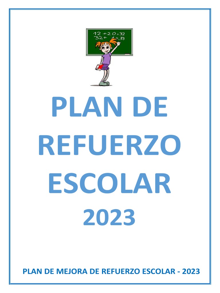 PLAN DE REFUERZO ESCOLAR 2do GRADO 2023 | PDF