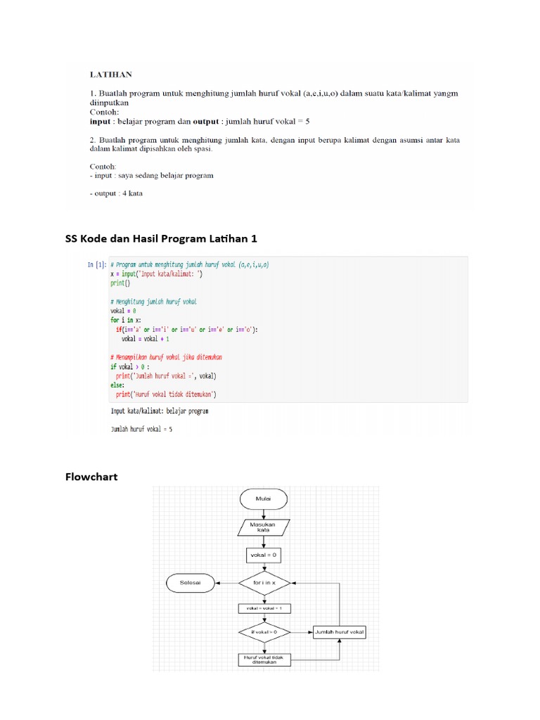 Studi Kasus Menghitung Huruf Vokal | PDF