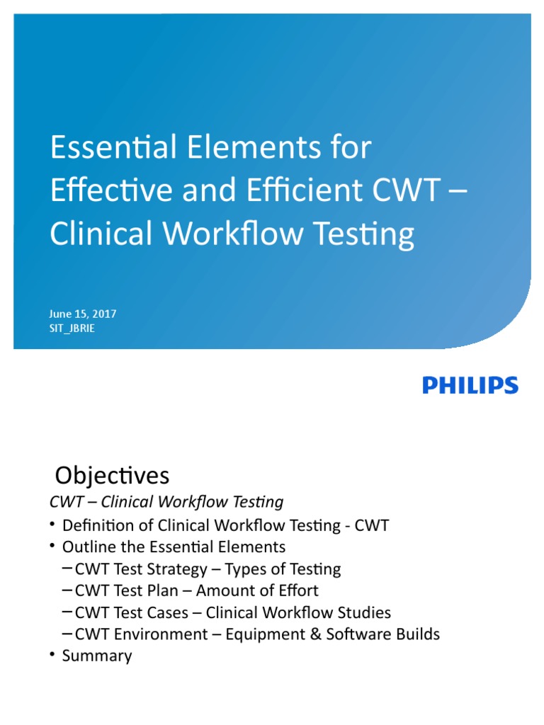 Essential Elements For CWT - Clinical Workflow Testing - SIT - Jbrie ...