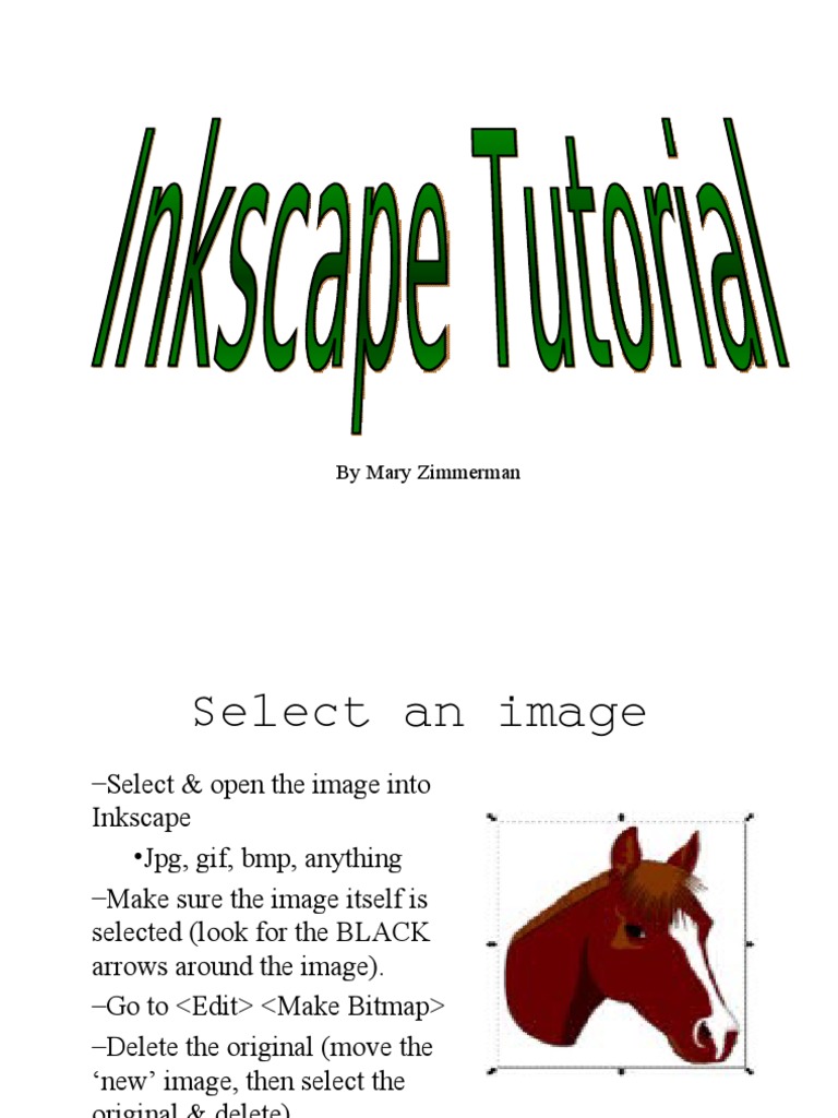 Inkscape Tutorial | PDF | Computer Graphics | Areas Of Computer Science