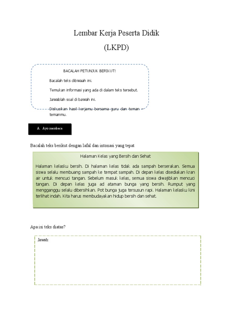 LKPD kelas 2 | PDF