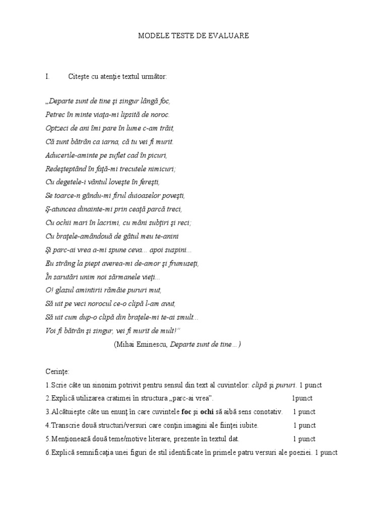 genul liric recapitulare | PDF