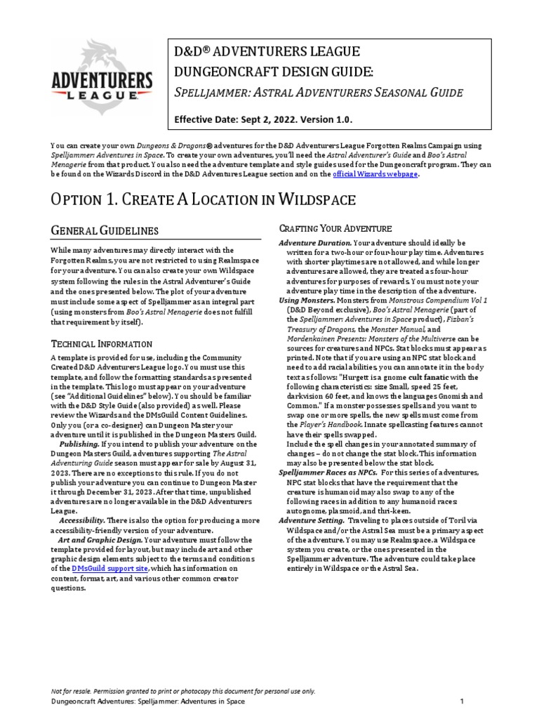 Dungeoncraft_Spelljammer_v1.0 | PDF | Dungeons & Dragons | Wizards Of ...