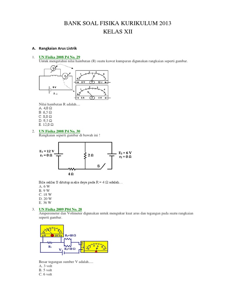 Bank Soal Fisika | PDF