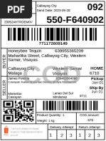 Sample JNT Waybill | PDF